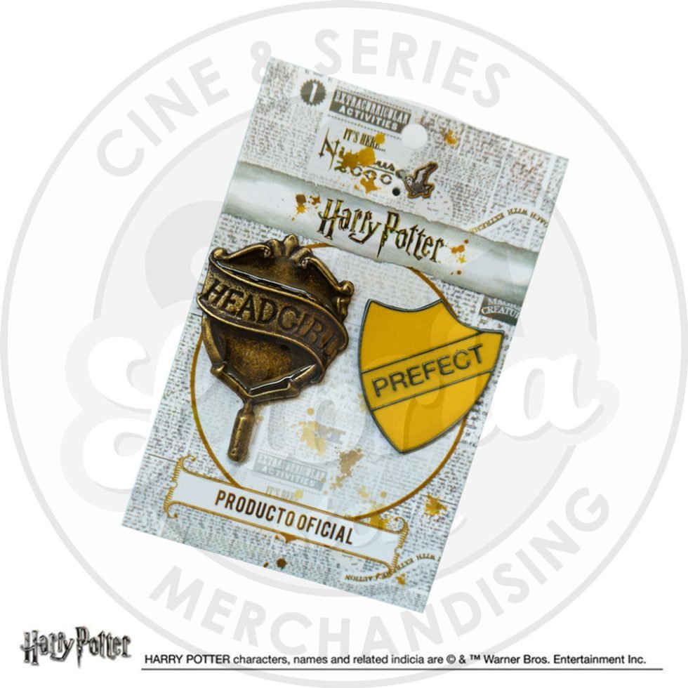 Pack prendedores Head Girl + Prefect Hufflepuff / - Libria Store
