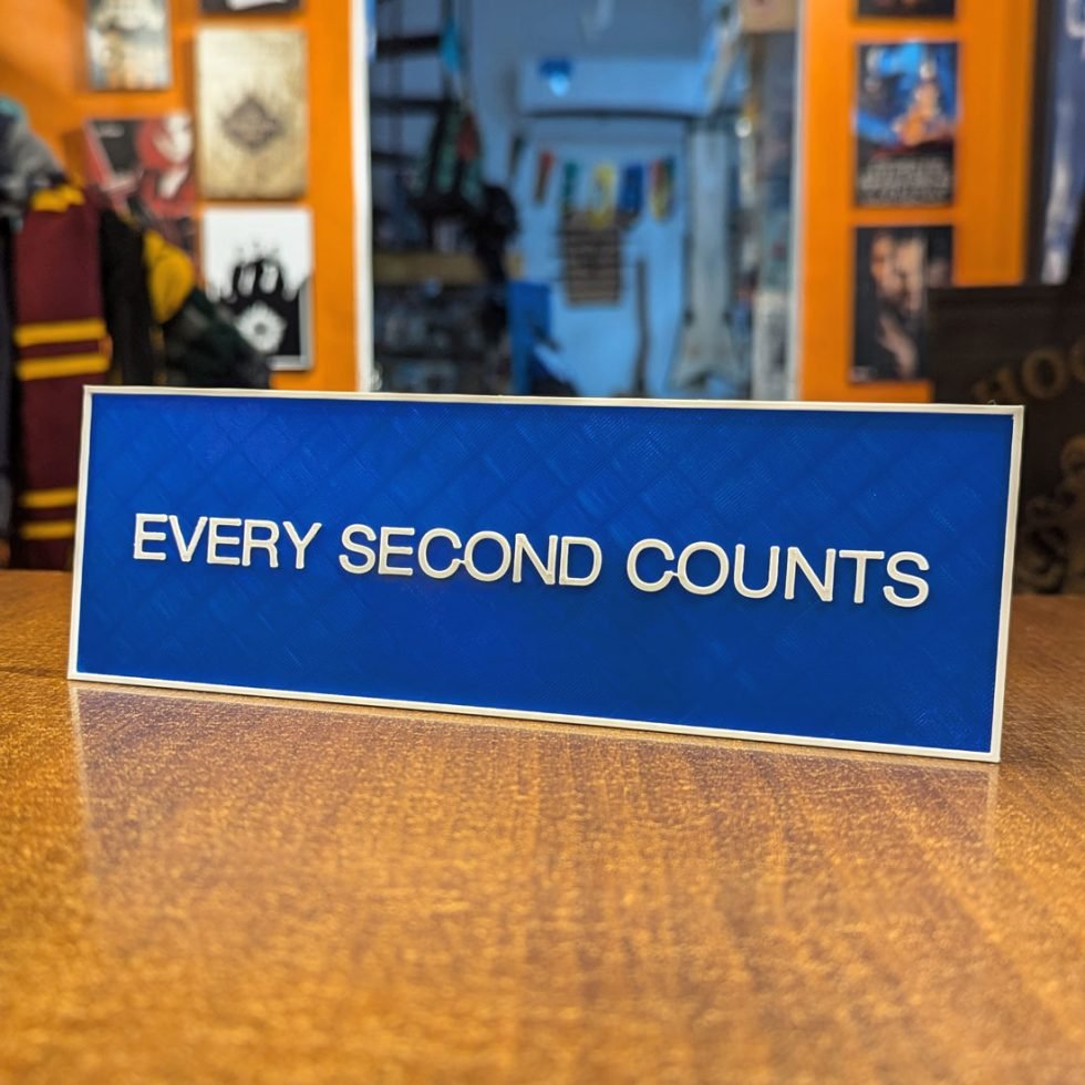Cartel Every second counts - The Bear (21x7 cm) / - Libria Store
